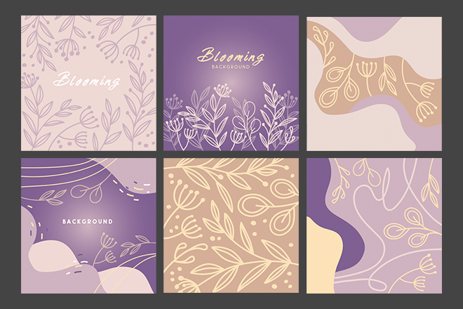 Free Floral BG Template in PSD + Vector (.ai+.eps) – Free PSD Templates