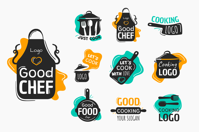 Free Cooking Logos Templates in EPS + PSD – Free PSD Templates
