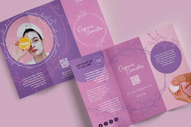 Free Product Tri-fold Brochure templates psd – Free PSD Templates