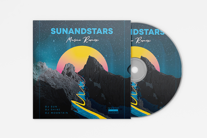 Free CD Cover Template in PSD – Free PSD Templates