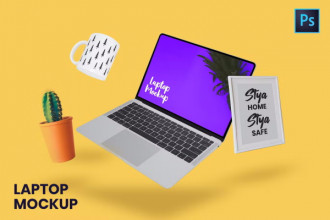 64+ Free PSD Laptop Mockups for creative and professional designers and ...