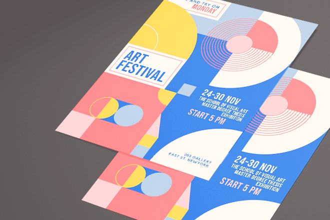 Free Art Event Flyer Template PSD + Vector (.ai, .eps) – Free PSD Templates