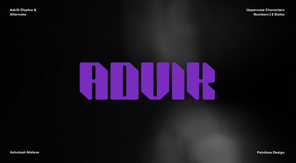 Free ADVIK Font – Free PSD Templates