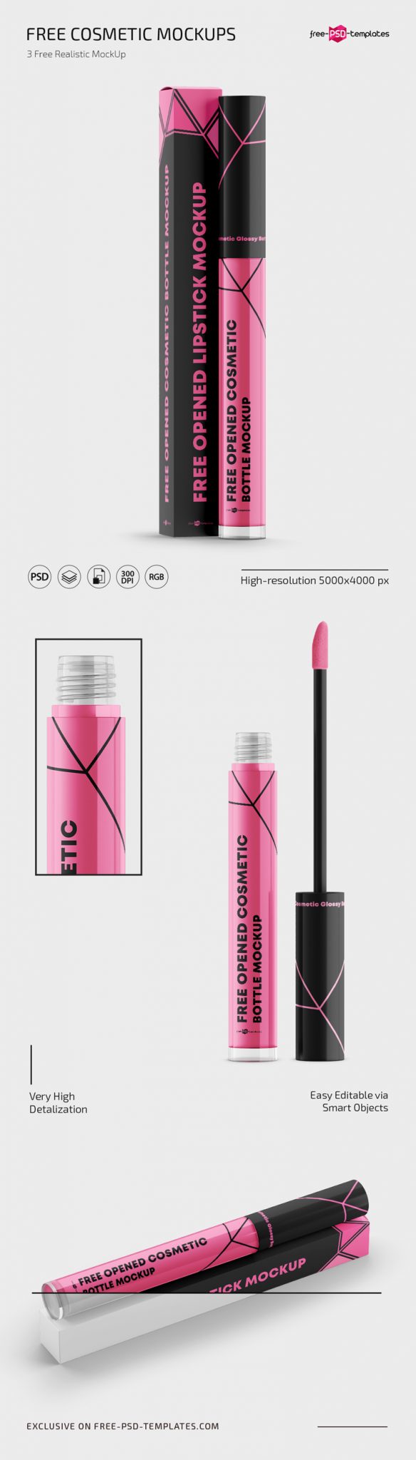 Free Cosmetic Mockup psd – Free PSD Templates