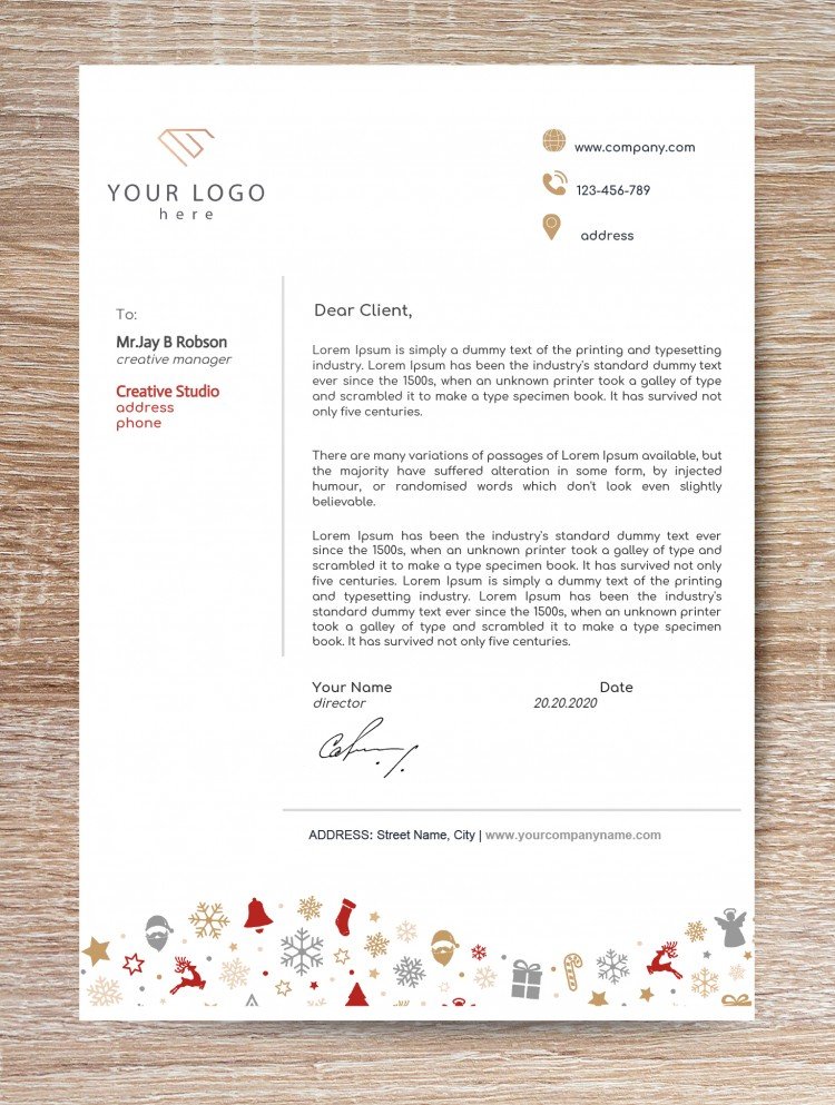 Google Docs Letterhead Template