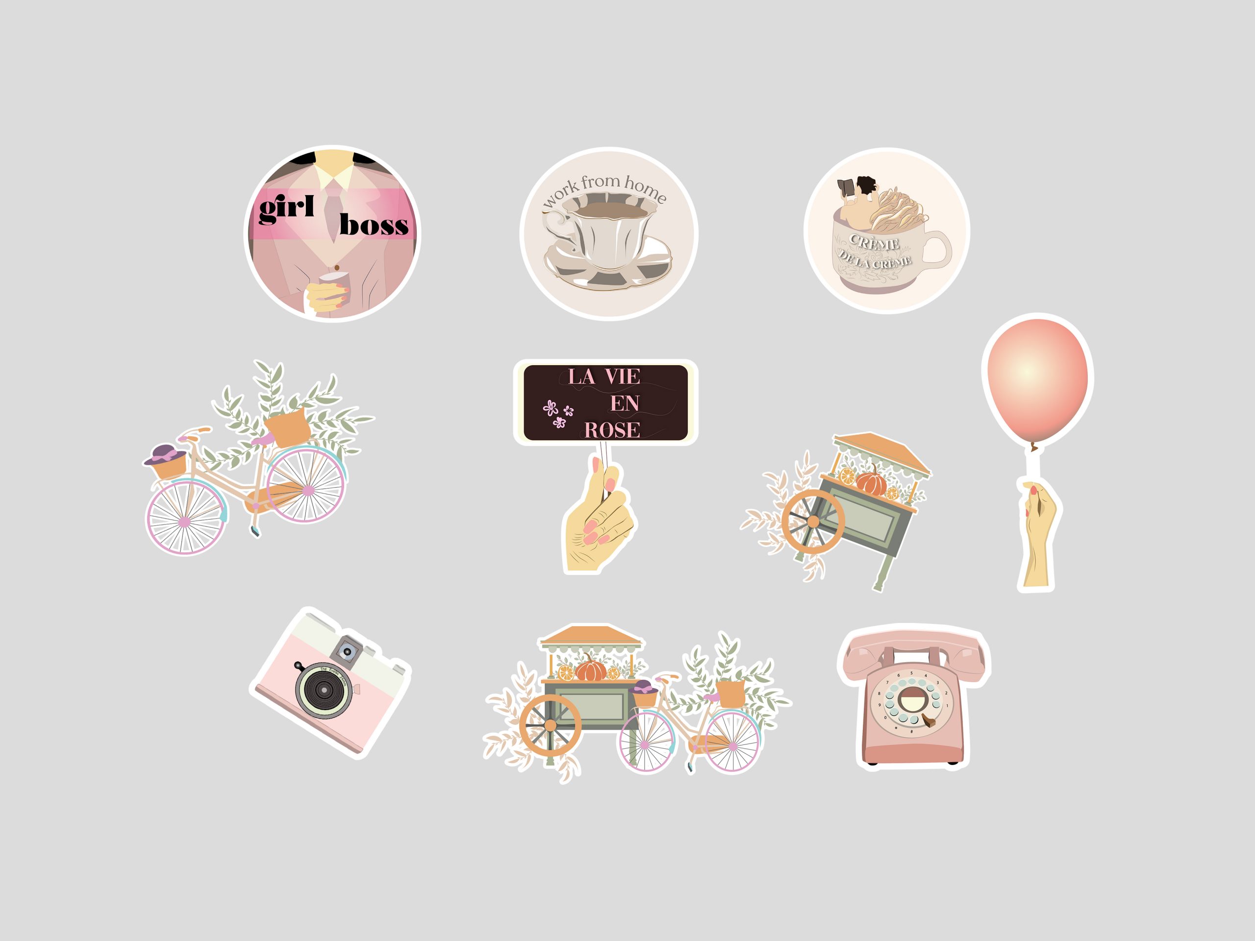 Free PNG Stickers Pack – Free PSD Templates