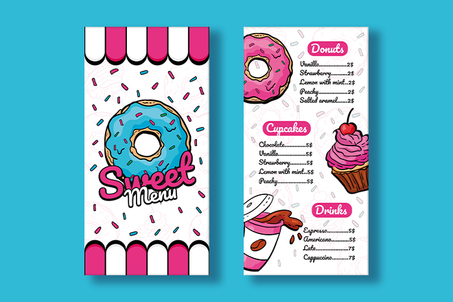 Free Sweet Menu Template – Free PSD Templates