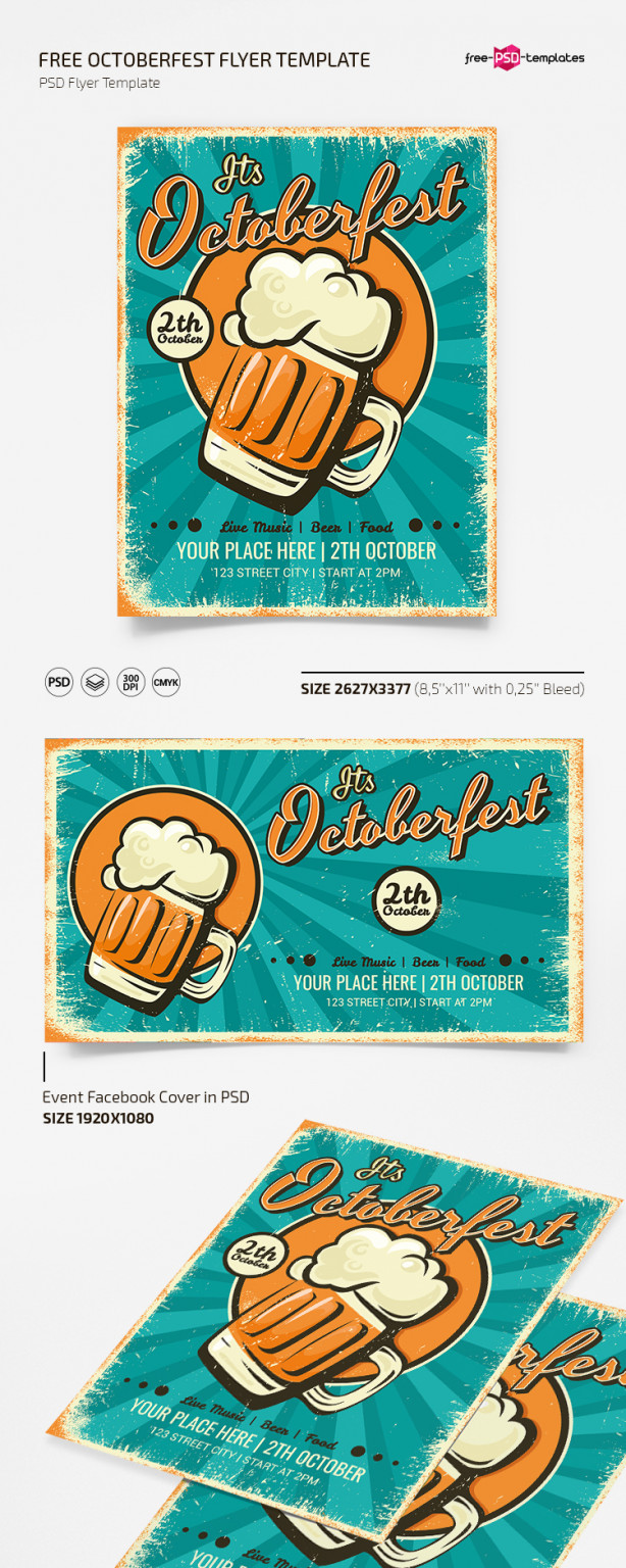 Free Octoberfest Flyer Template – Free PSD Templates