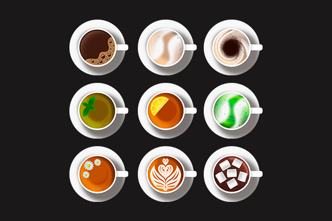 Free Cups Illustrations in PSD and PNG – Free PSD Templates