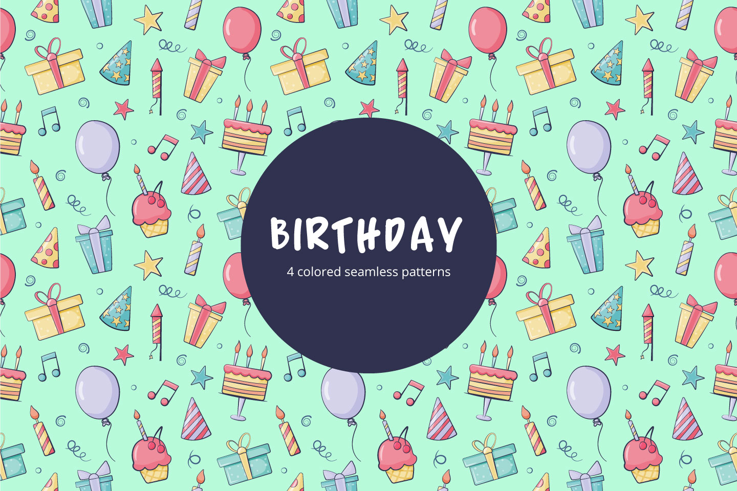 30+ Free Birthday Patterns | Free PSD Templates