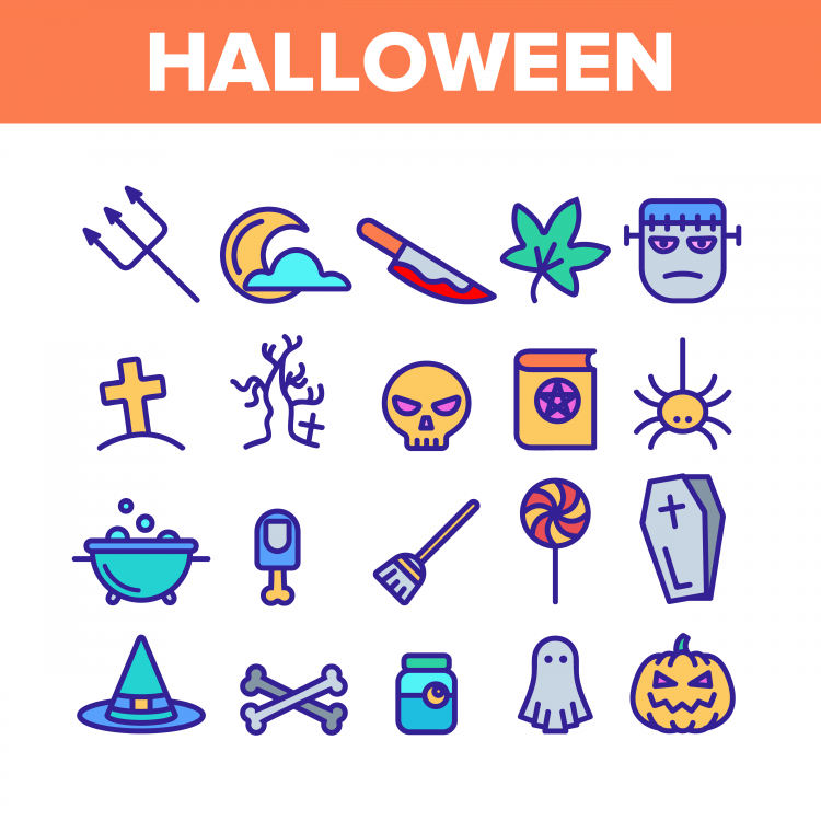 30+ Free Halloween Icon Sets | Free PSD Templates