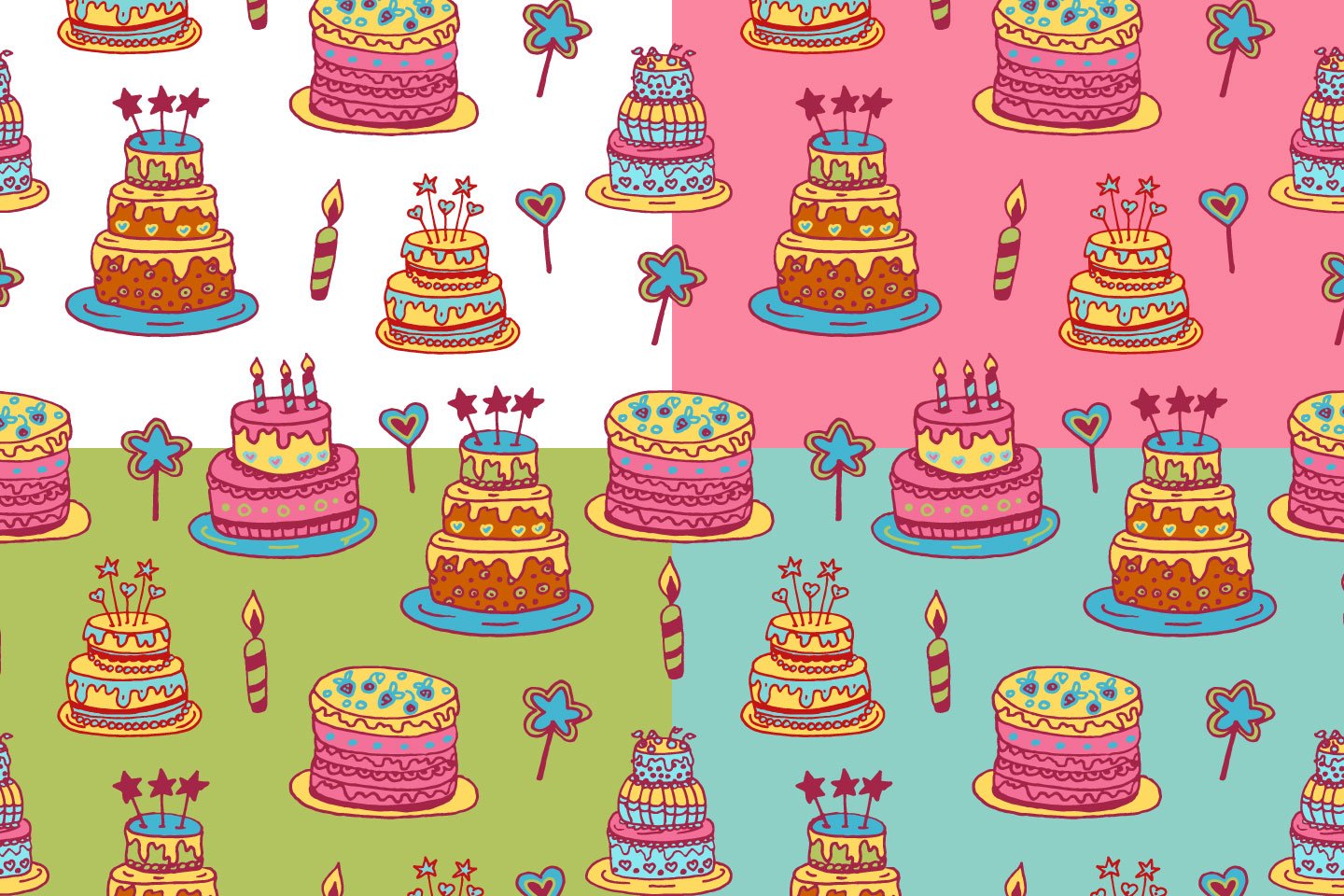 30+ Free Birthday Patterns | Free PSD Templates