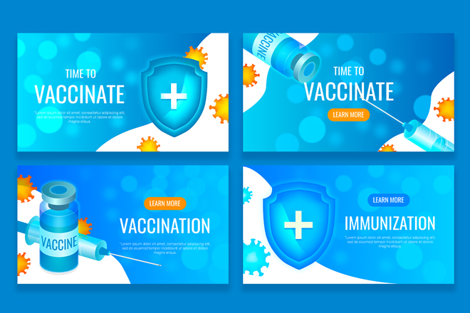 Free Vaccination Banner Set – Free PSD Templates
