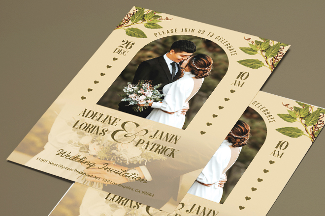 Free Wedding Invitation PSD Template – Free PSD Templates