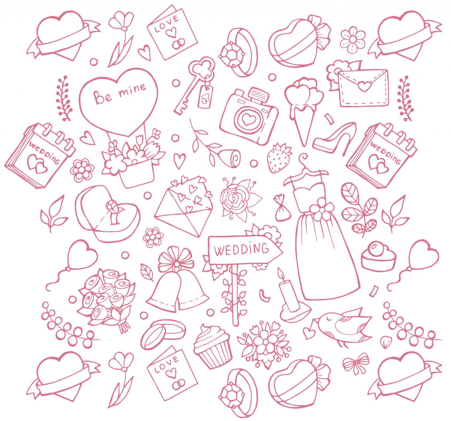 30 Free Wedding Patterns | Free PSD Templates