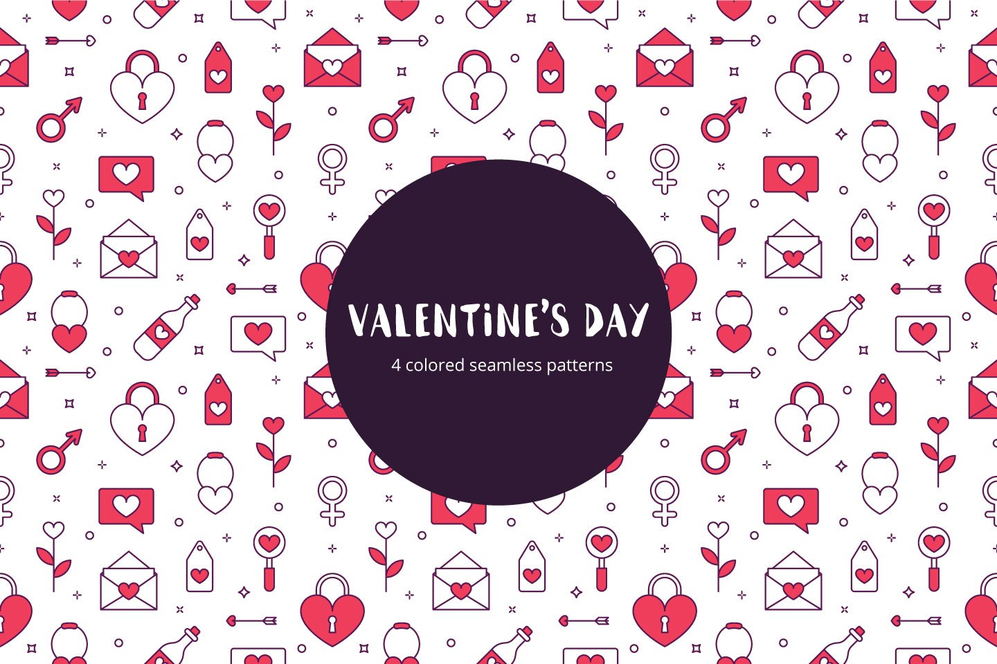 40 Free Valentine's Day Patterns | Free PSD Templates