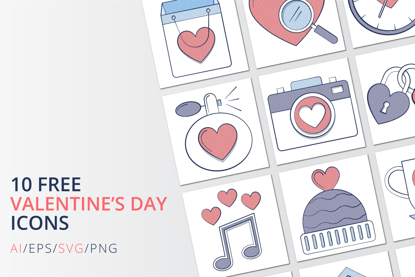 35 Valentine's Day Icons | Free PSD Templates