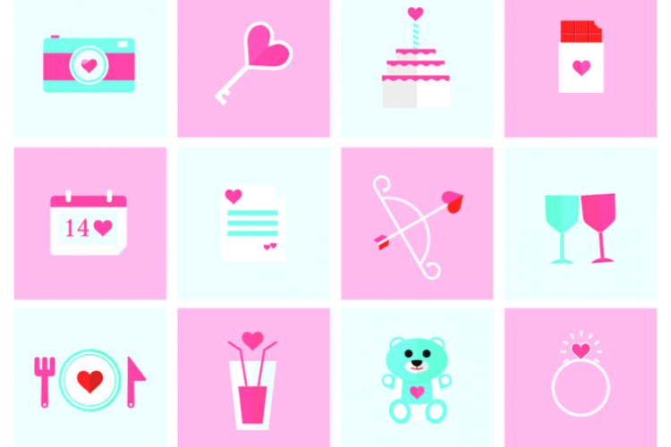 35 Valentine's Day Icons | Free PSD Templates