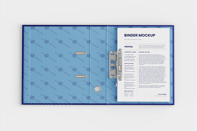 Free Binder Mockup PSD Template Set – Free PSD Templates