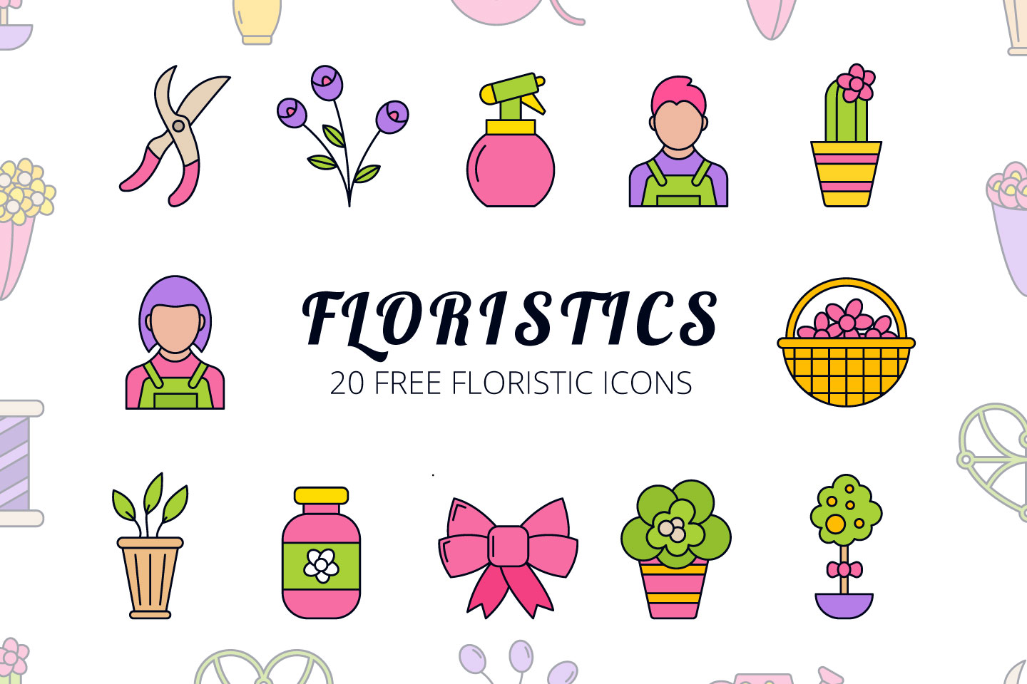 25 Free Floral Icons | Free PSD Templates