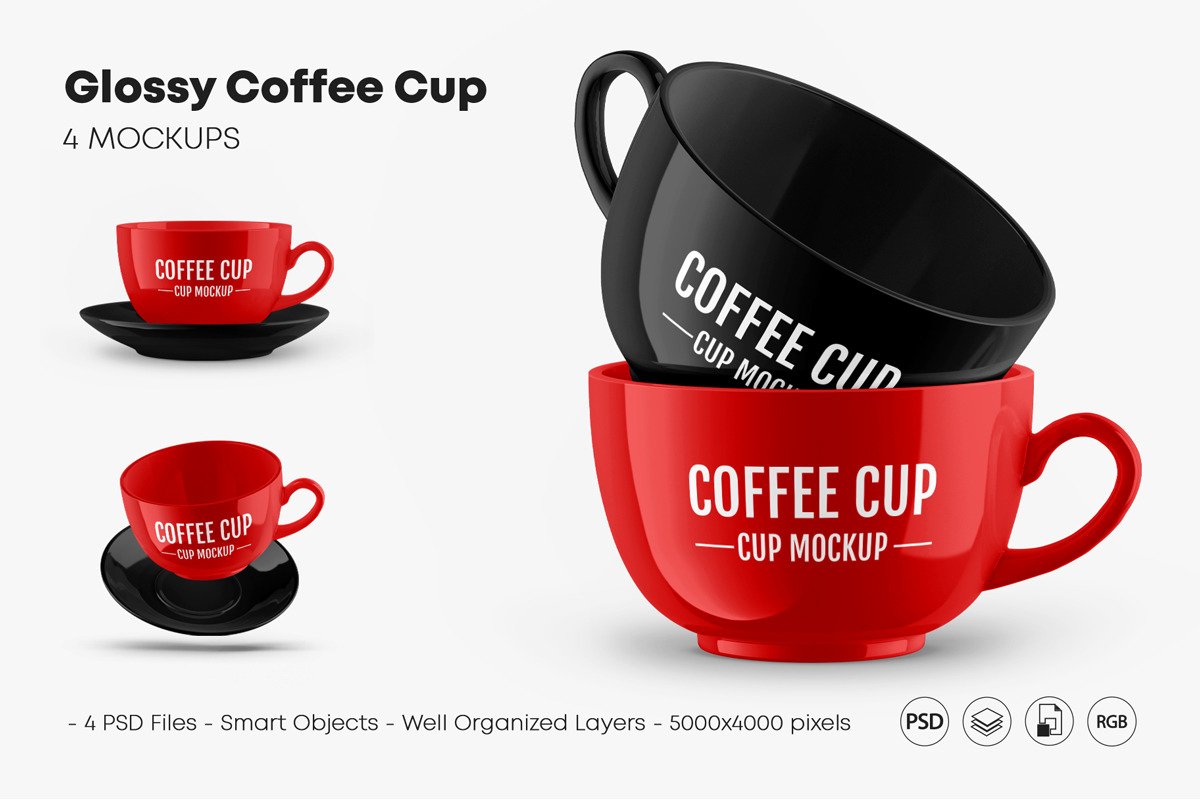 40+ Free Coffee Mockups + Premium for Photoshop (PSD)