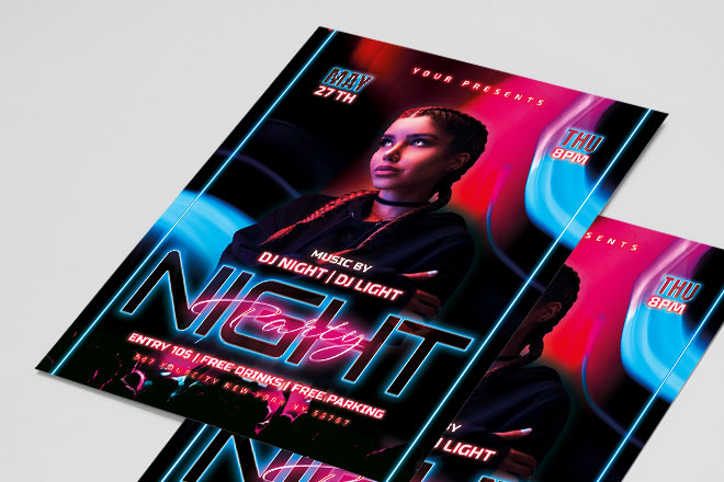Free Night Club Flyer Template – Free PSD Templates