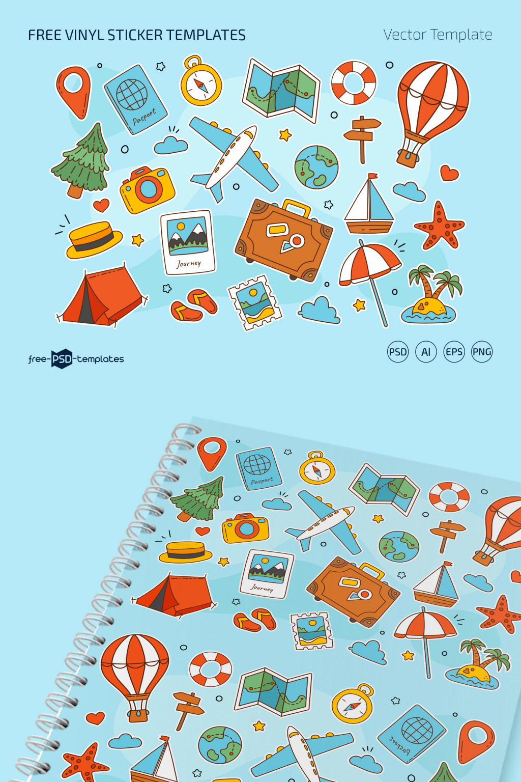 Free Vinyl Sticker Templates (PSD, AI, EPS, PNG)