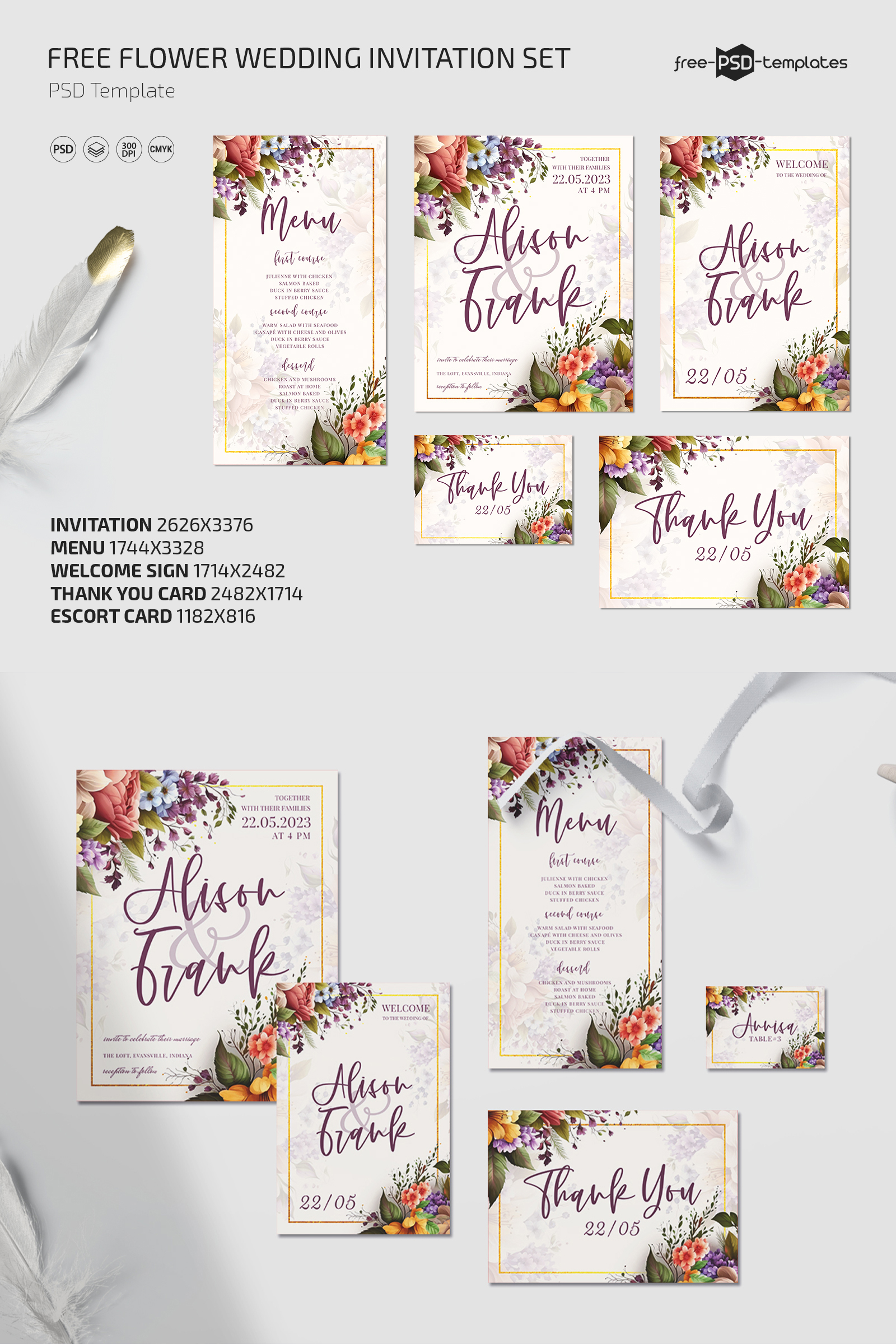 Photoshop Wedding Invitation Designs