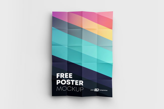 Free PSD Poster Mockup Pack for Adobe Photoshop