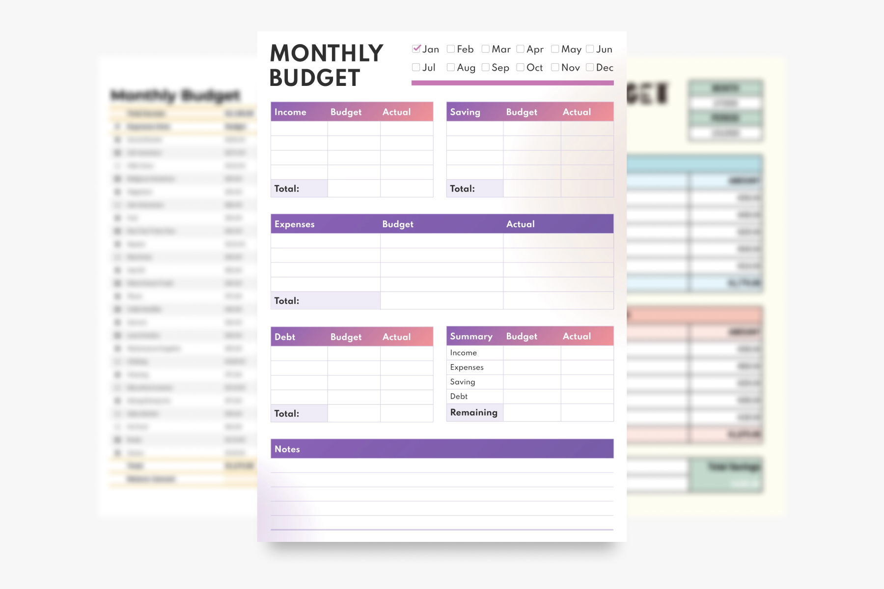 30 Free Monthly Budget Google Docs Templates Collection