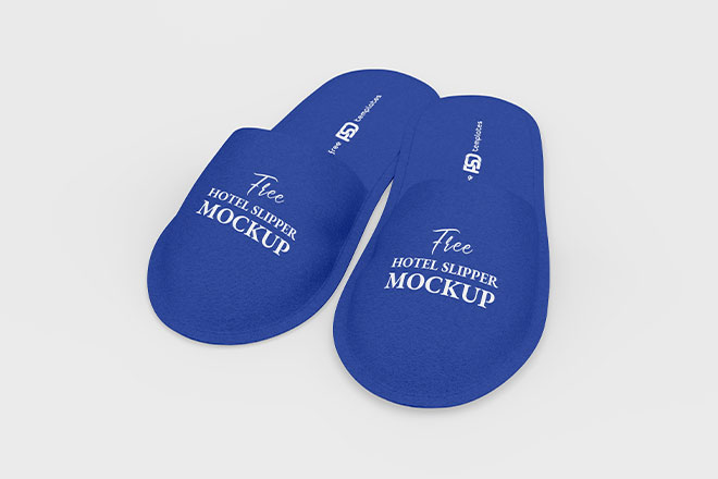Free Hotel Slippers Mockup PSD Template for Photoshop
