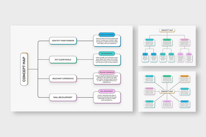 Free Concept Map Template Set in EPS for Download
