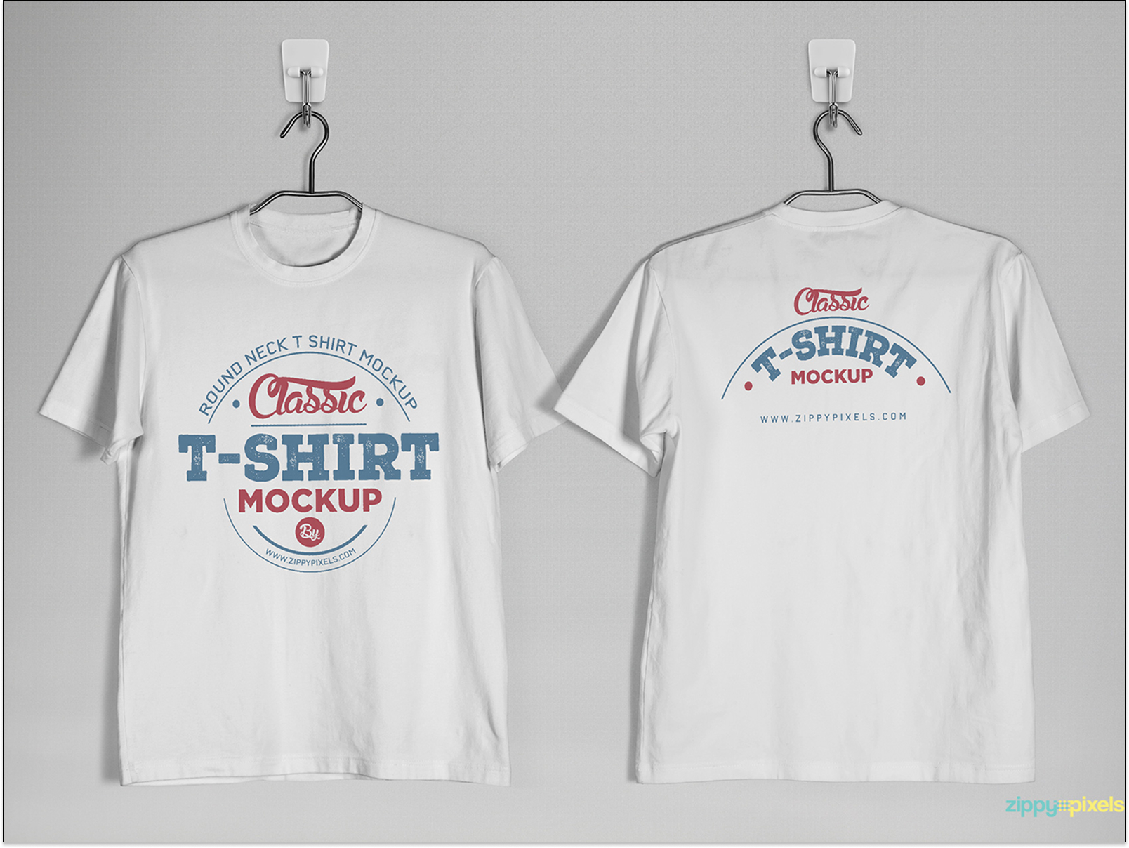 Free Vintage Distressed T-Shirt Mockup PSD for Photoshop