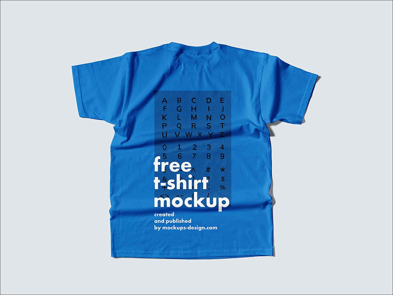 Free Flat T-Shirt Mockups PSD Template for Photoshop