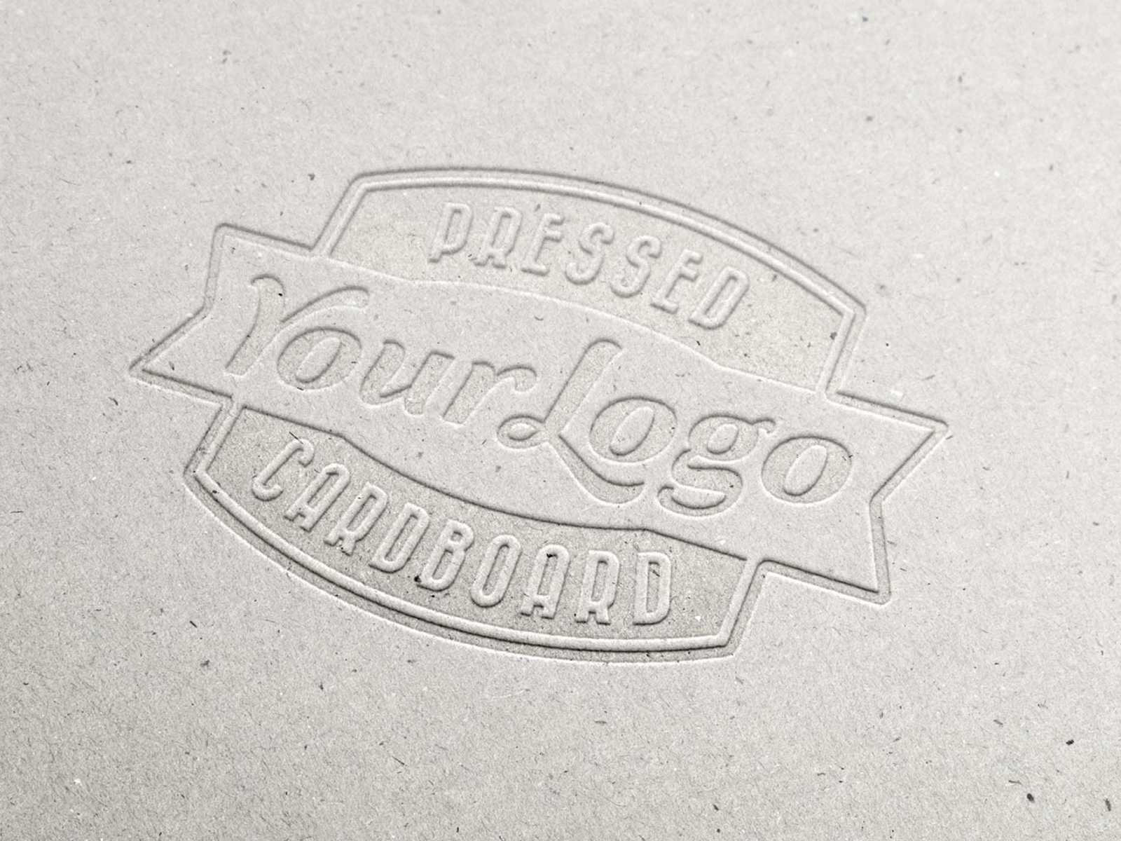 Free Pressed Cardboard Logo Mockup PSD for Photoshop