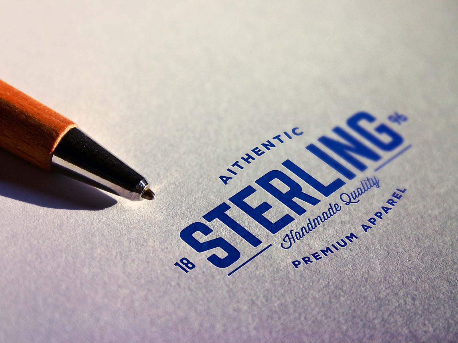 Free Printed Perspective Logo Mockup PSD for Photoshop