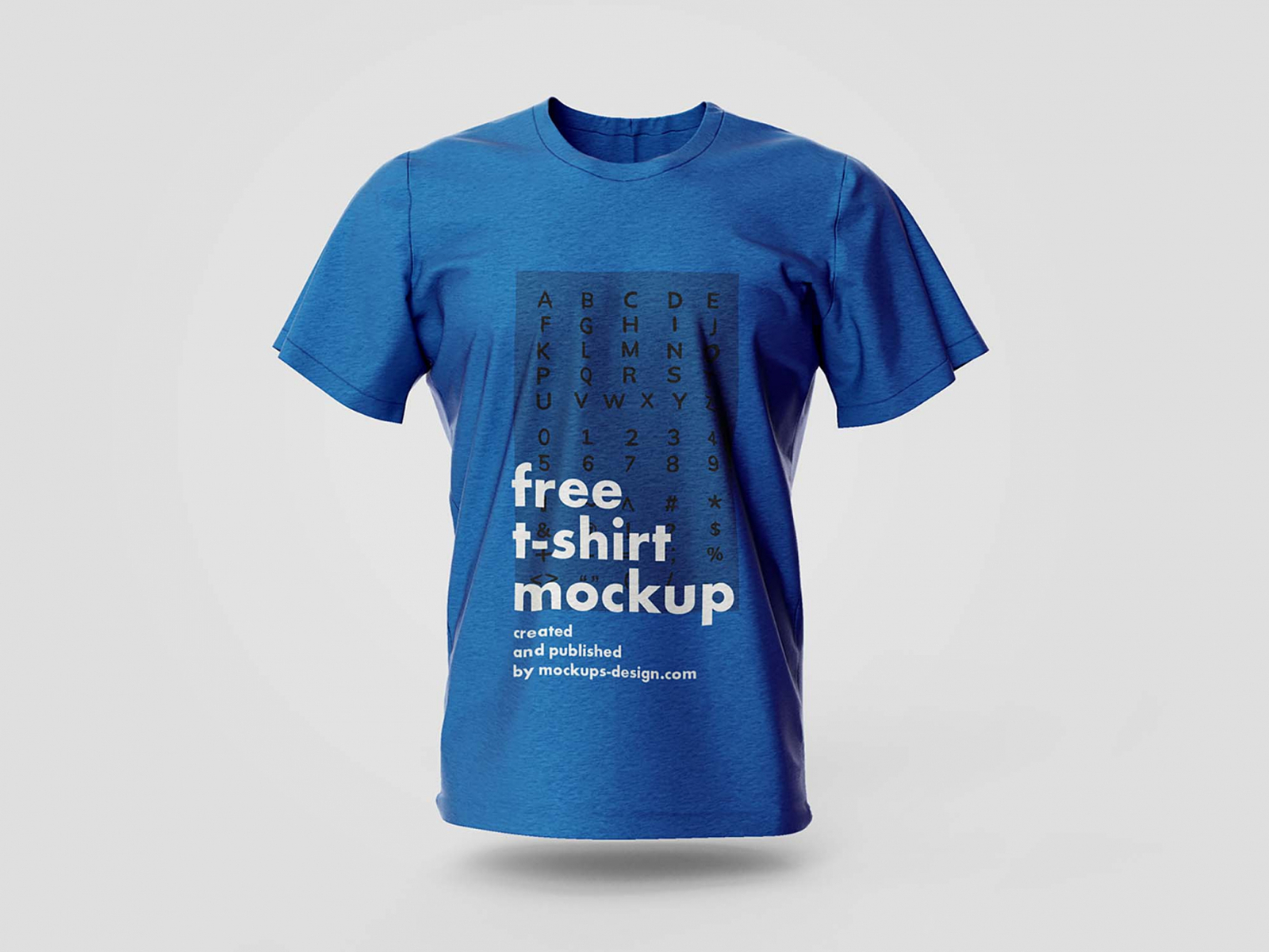 Free Realistic Floating T-Shirt Mockups PSD for Photoshop