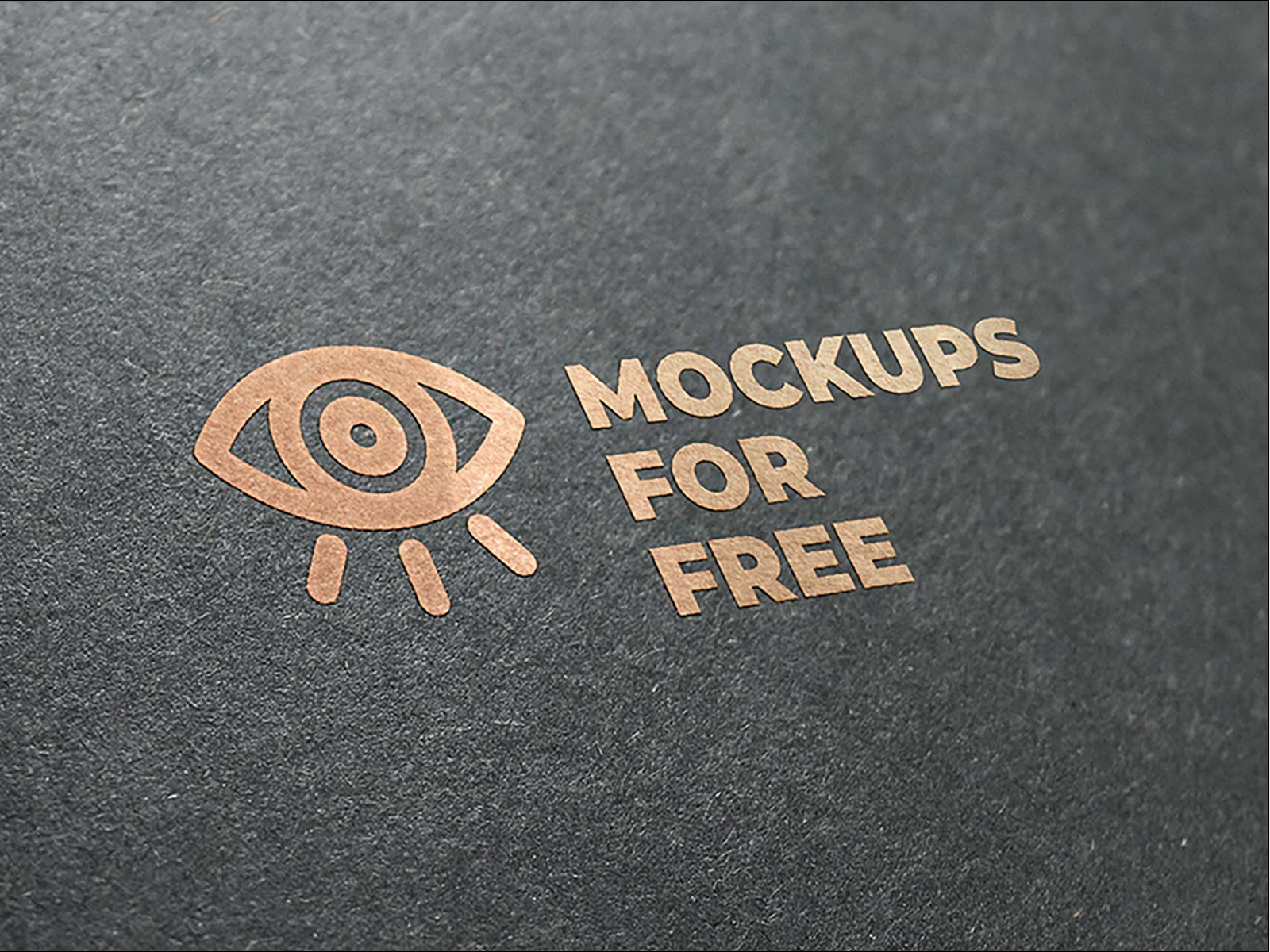 Free Simple Metallic Logo PSD Mockup for Photoshop