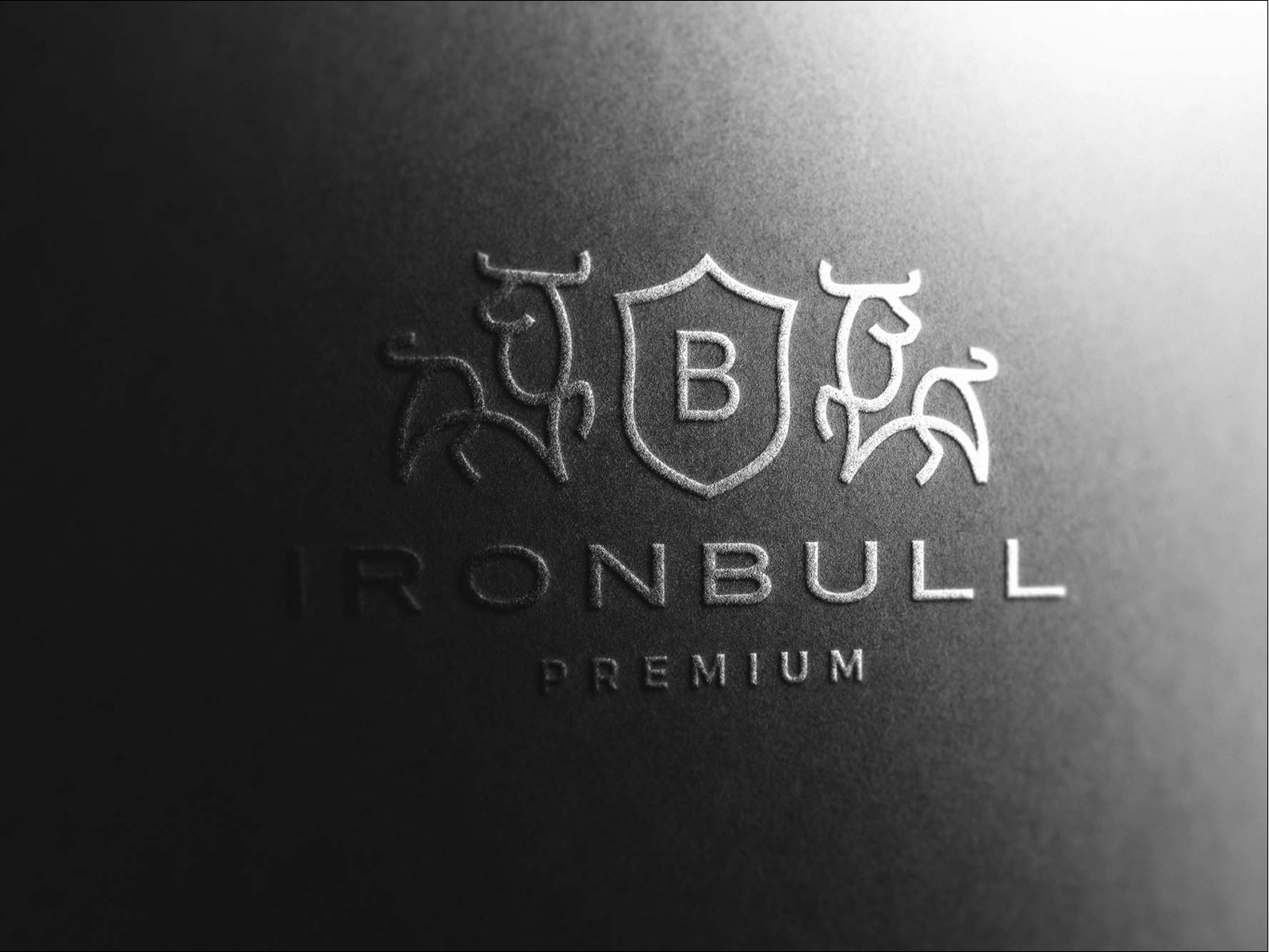 Free Embossed Silver Logo Mockup PSD for Photoshop