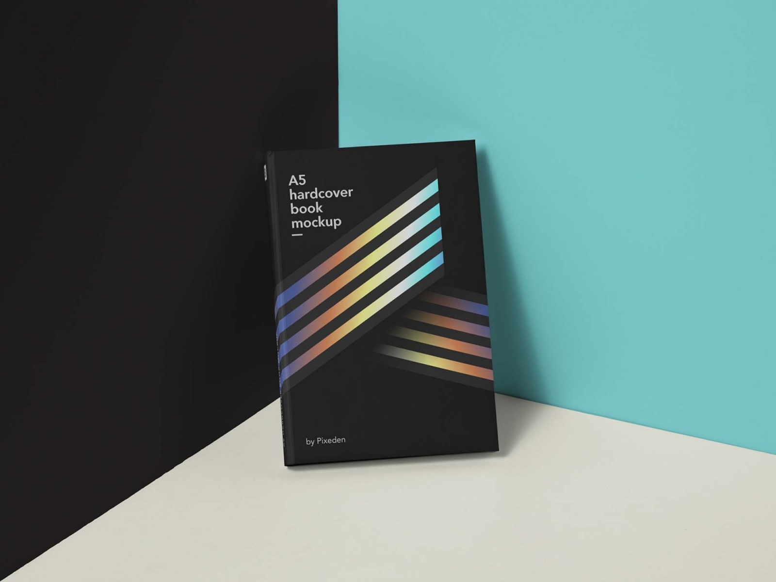 Free A5 Hardcover Closed Book Mockup PSD