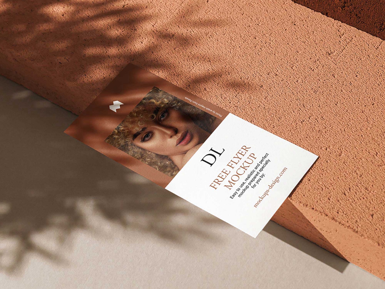 Free Shadows DL Flyer PSD Mockup