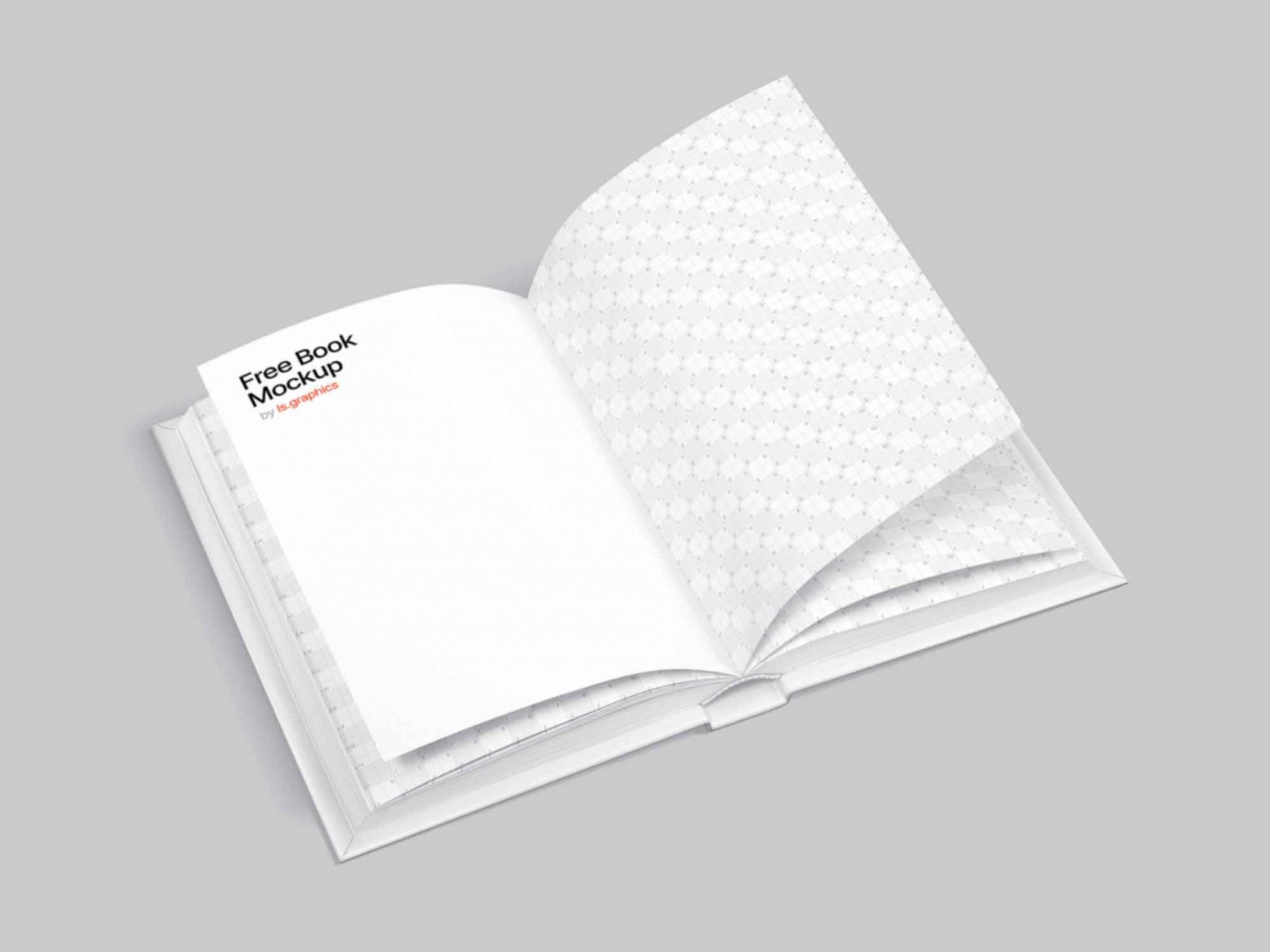 Free Detailed Opened Book PSD Mockup