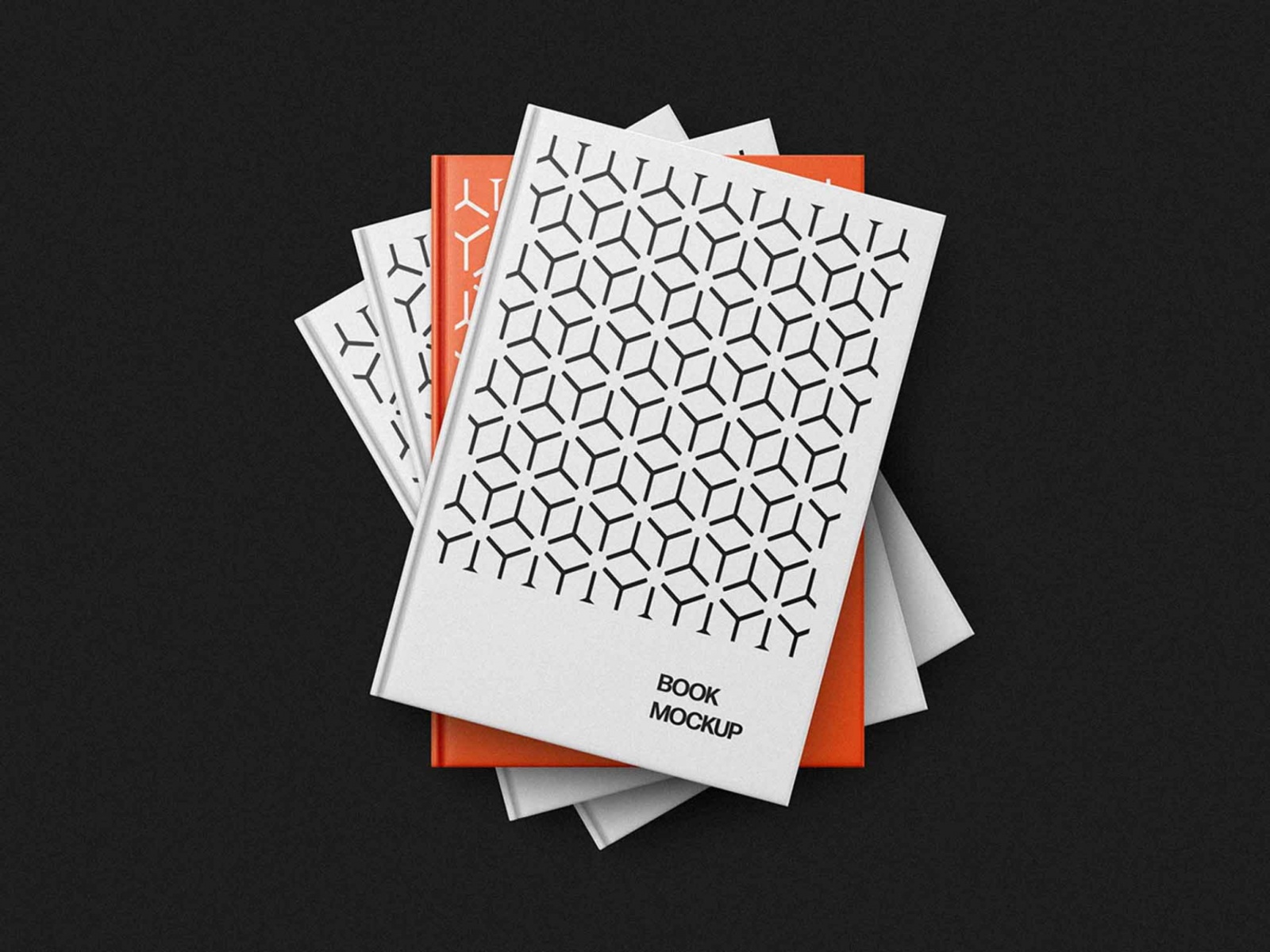 Free Stylish Books Stack PSD Mockup